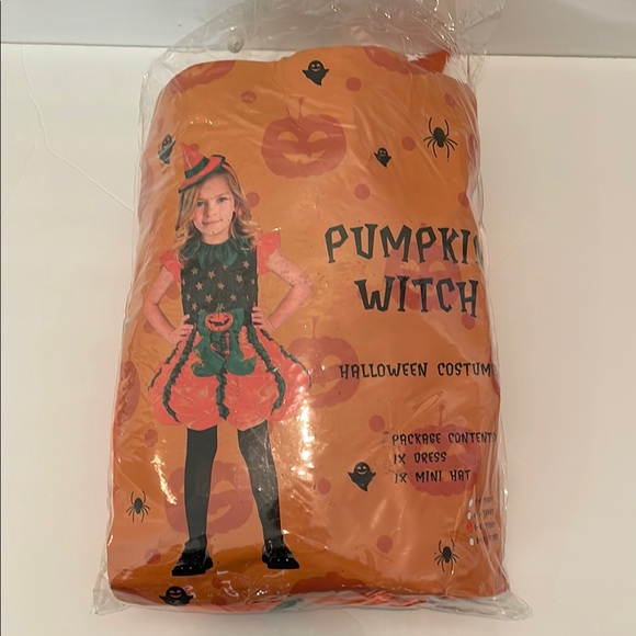 Costumes | Never Worn Pumpkin Witch Halloween Costume For Kids Orange ...